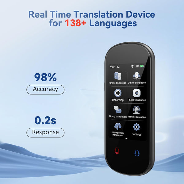 Language Translator Device, 138+ Languages RealTime Translation with H ...