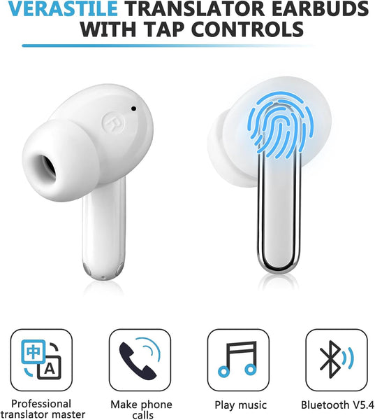 Language Translator Earbuds Two Way Real-time Translation in 150 Langu ...